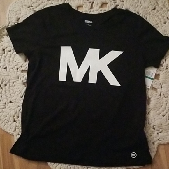 MICHAEL Michael Kors | Tops | Mk Black T Shirt | Poshmark
